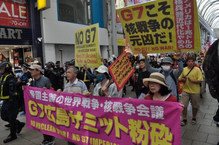 Demo against G7’s nuclear war – ZNN.JP
